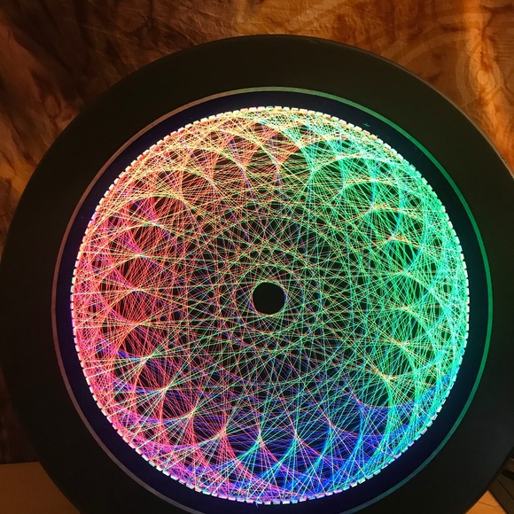 Residual Glow | Wall Decor | Gradient String Art W Uv Lights | Poshmark